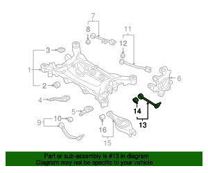 2009-2011 Hyundai Genesis Lateral Arm 55250-3M000 | QuirkParts