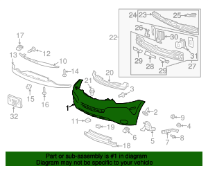 2008-2015 GM Front Bumper Cover 22949861 | GMPartsDirect.com