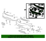 2008-2015 GM Front Bumper Impact Bar 22887091 GM | GMPartsDirect.com