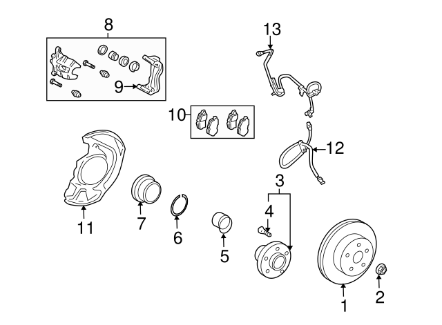 90369-A0002 - Wheel Bearing 2010-2015 Lexus | AutoNationParts.com