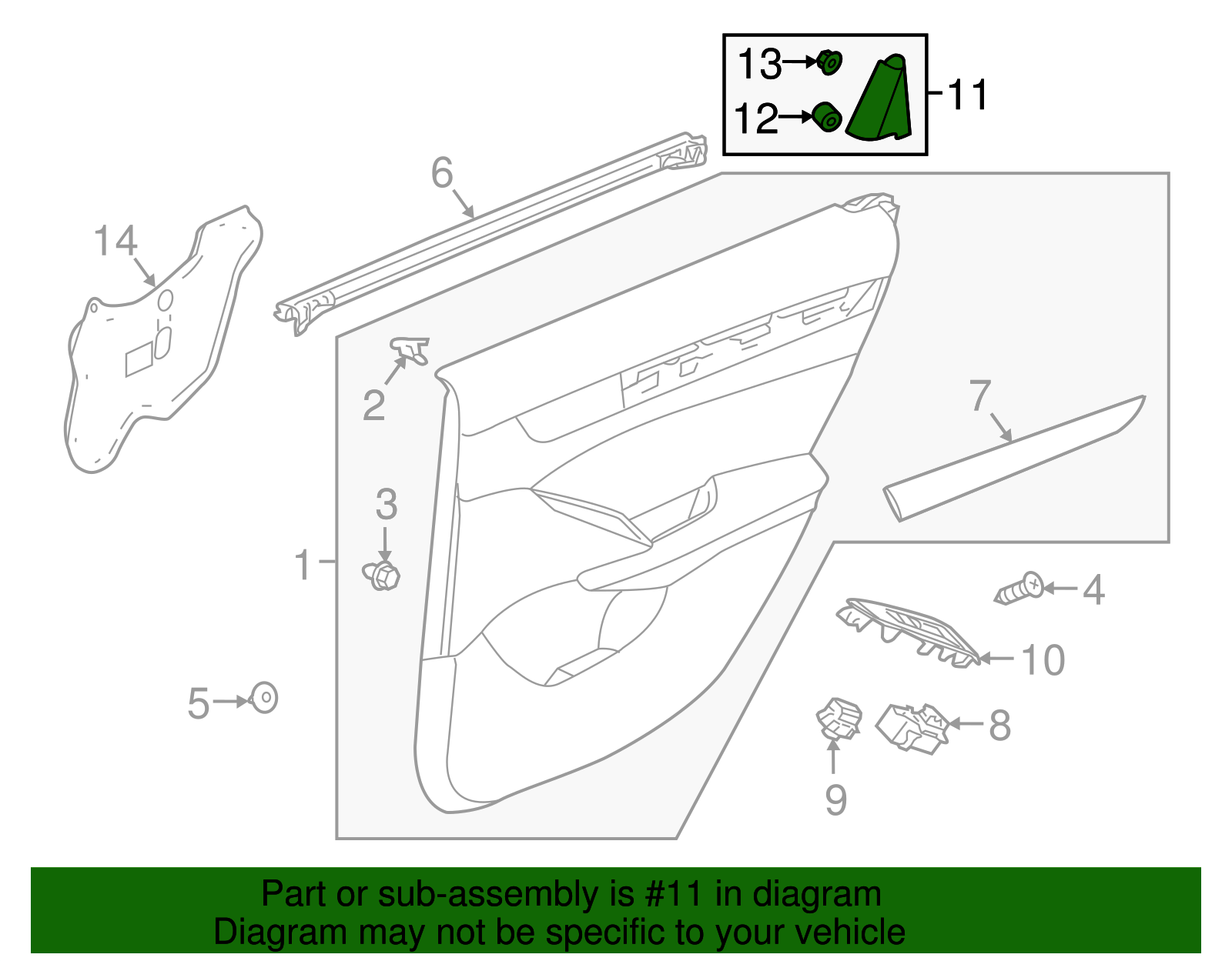2020-2025 Honda Accord | Corner Trim | 72940-TVA-A02ZA | Honda OEM ...