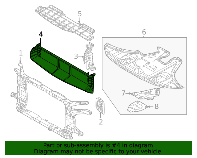 2022-2023 Hyundai Tucson Lower Deflector 29150-CW600 | QuirkParts