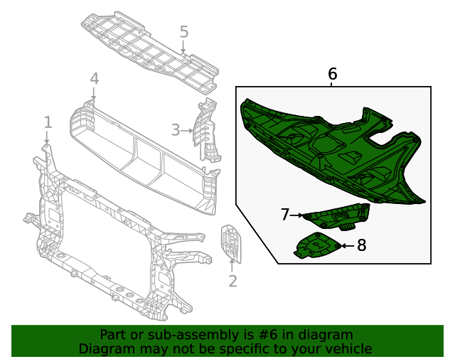 29110-CW000 - Under-Body Shield - 2022 Hyundai Tucson | OEM Parts Quick