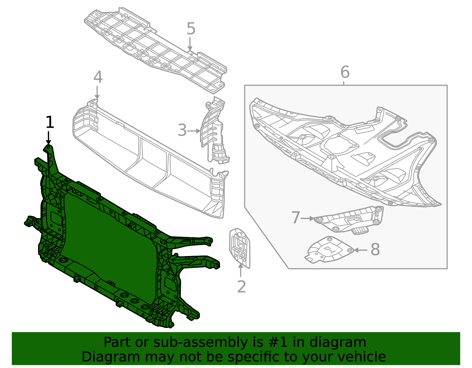 2022-2024 Hyundai Tucson Radiator Support 64101-CW000 | OEM Parts Online