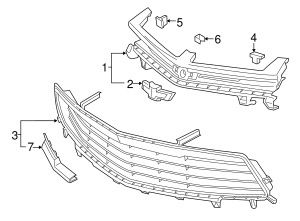 23505811 Grille - New OEM Part From GM Parts Direct | GM Parts Store