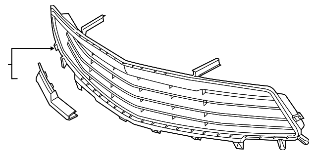 23505811 Grille - New OEM Part From GM Parts Direct | GM Parts Store