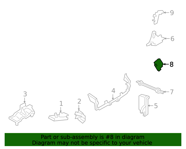Genuine BMW 41-00-7-469-929 | Baffle Plate | FREE Shipping on Most ...