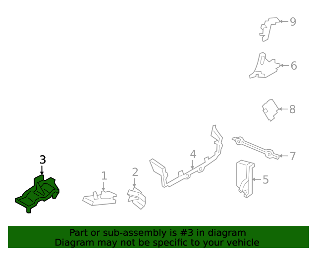 Genuine BMW 41-00-7-463-962 | Baffle Plate | FREE Shipping on Most ...
