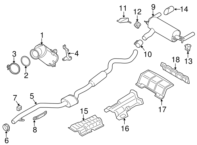 18308638781 - 2016-2020 BMW Muffler & Pipe (18-30-8-638-781) | BMW of ...