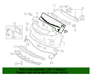 53395-47020 - Seal To Hood 2010-2015 Toyota | Group 1 Auto Parts