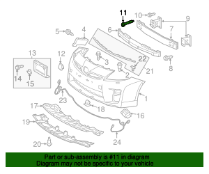 2010-2015 Toyota Tow Hook 51961-50042 | Toyota Parts Center