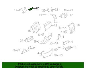 906-689-01-47 - Bezel 2010-2013 Mercedes-Benz | Mercedes-Benz USA Parts