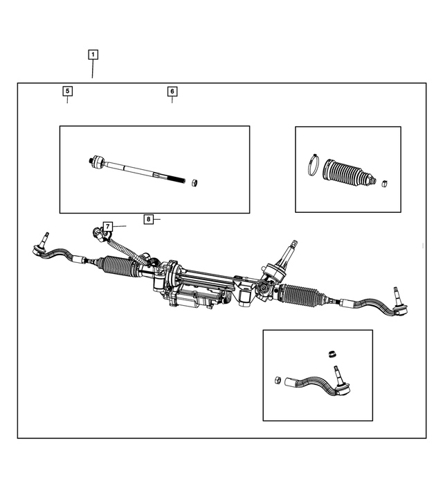 2021-2024 Jeep Steering Gear Boot Kit 68543853AA | EastcoastMoparts