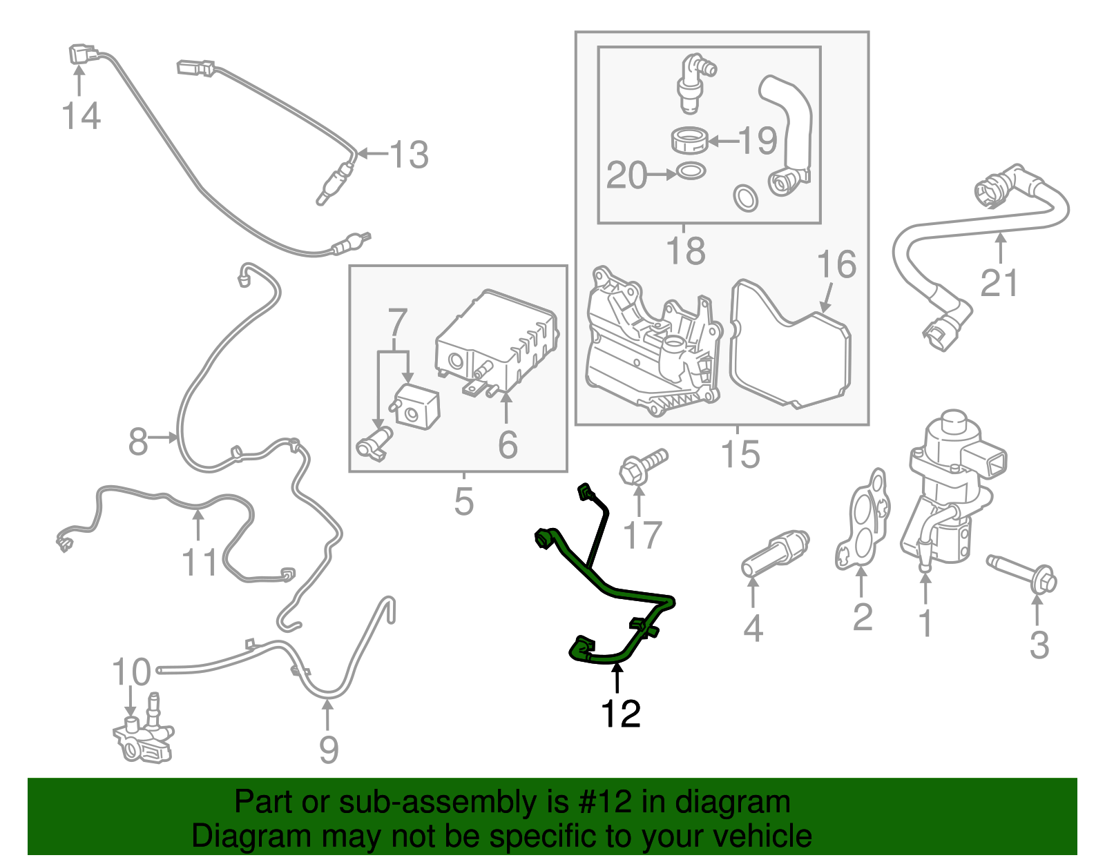 2014-2022 Ford Transit Connect Return Hose DV6Z-9C047-A | Ford OEM ...