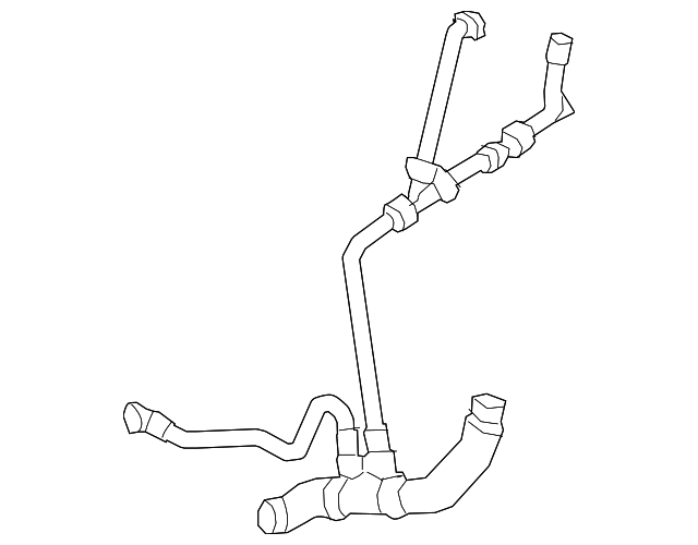 463-501-10-91 - Radiator Coolant Hose 2016-2018 Mercedes-Benz G 65 AMG ...