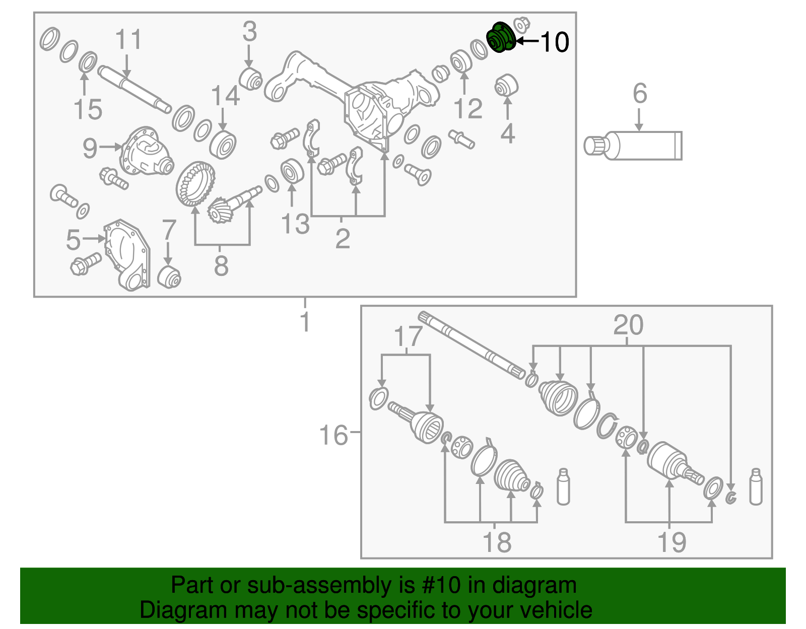2017-2024 Nissan Armada Companion Flange 38210-5X20A | Nissan Parts Central