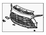 2021-2023 Chevrolet Trailblazer Front Grille (Replaces 42752110 ...