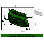 2021-2023 Chevrolet Trailblazer Front Grille (Replaces 42752110 ...