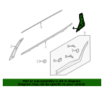 2020-2022 Hyundai Palisade Corner Molding 83270-S8000 | QuirkParts