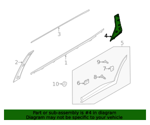 83270-S8000 - Door Applique 2020-2023 Hyundai Palisade ...