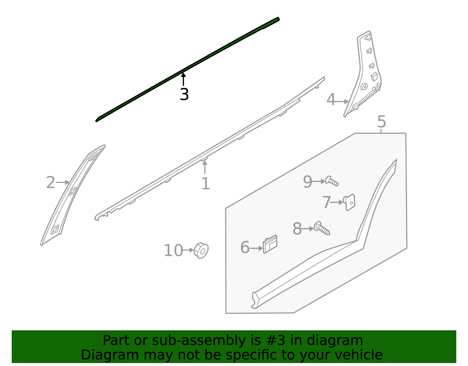 2020-2024 Hyundai Palisade Frame Molding 83860-S8000 | OEM Parts Online