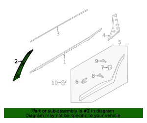 2020-2023 Hyundai Palisade Door Applique 83250-S8000 | AutoNationParts.com