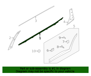 2020-2024 Hyundai Palisade Belt Molding 83220-S8000 | OEM Parts Online