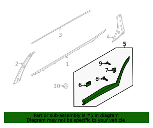 87731-S8200 - Door Molding 2021-2022 Hyundai Palisade | AutoNationParts.com