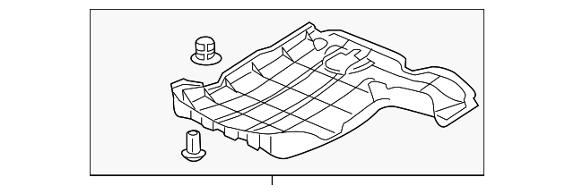 2016-2020 Honda HR-V Cover, Rear Floor (Lower) 74646-T7W-A00 | OEM ...