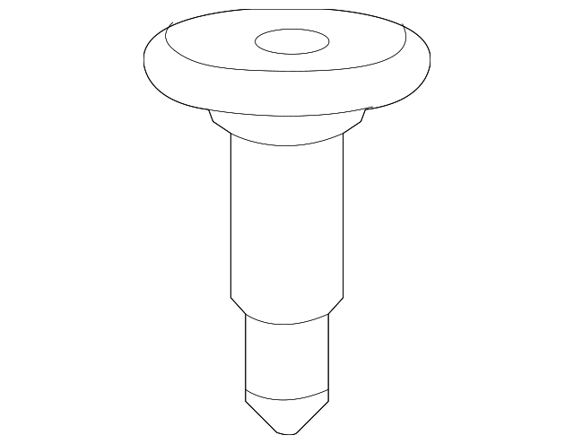 2017-2019 Fiat 500 Bumper Cover Screw 6510668AA | TascaParts.com