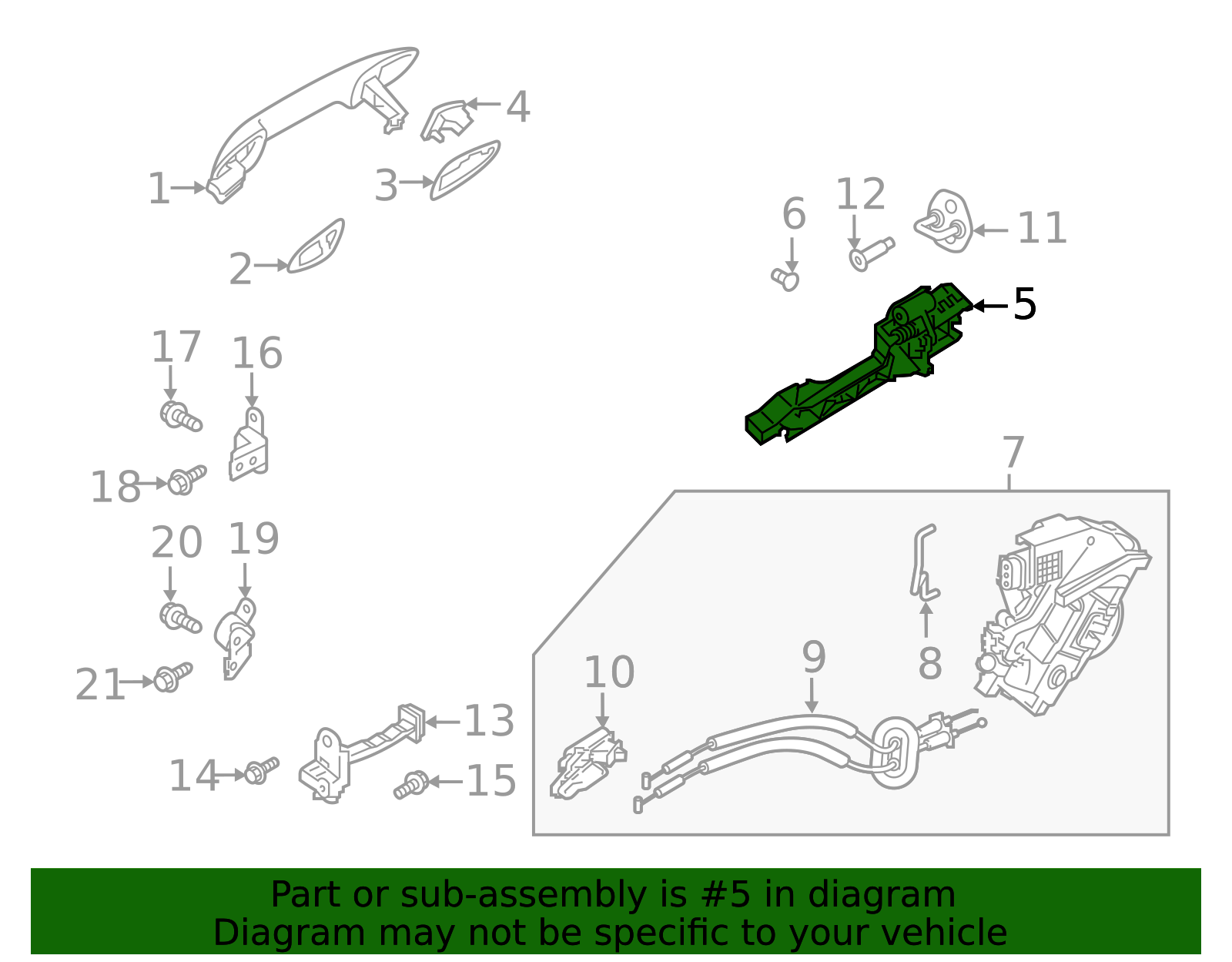 82655-M6000 - Handle Base 2019-2024 Kia Forte | Kia.Parts Store