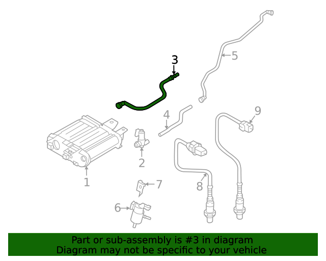 31473-R5500 - Vapor Hose - 2021-2023 Kia Sorento | Kia Auto Parts