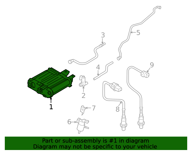 2021-2023 Kia Sorento Vapor Canister 31420-R5500 | TascaParts.com