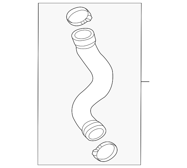 4G0-145-737-AP - Upper Hose 2016-2018 Audi | Audi OEM Parts