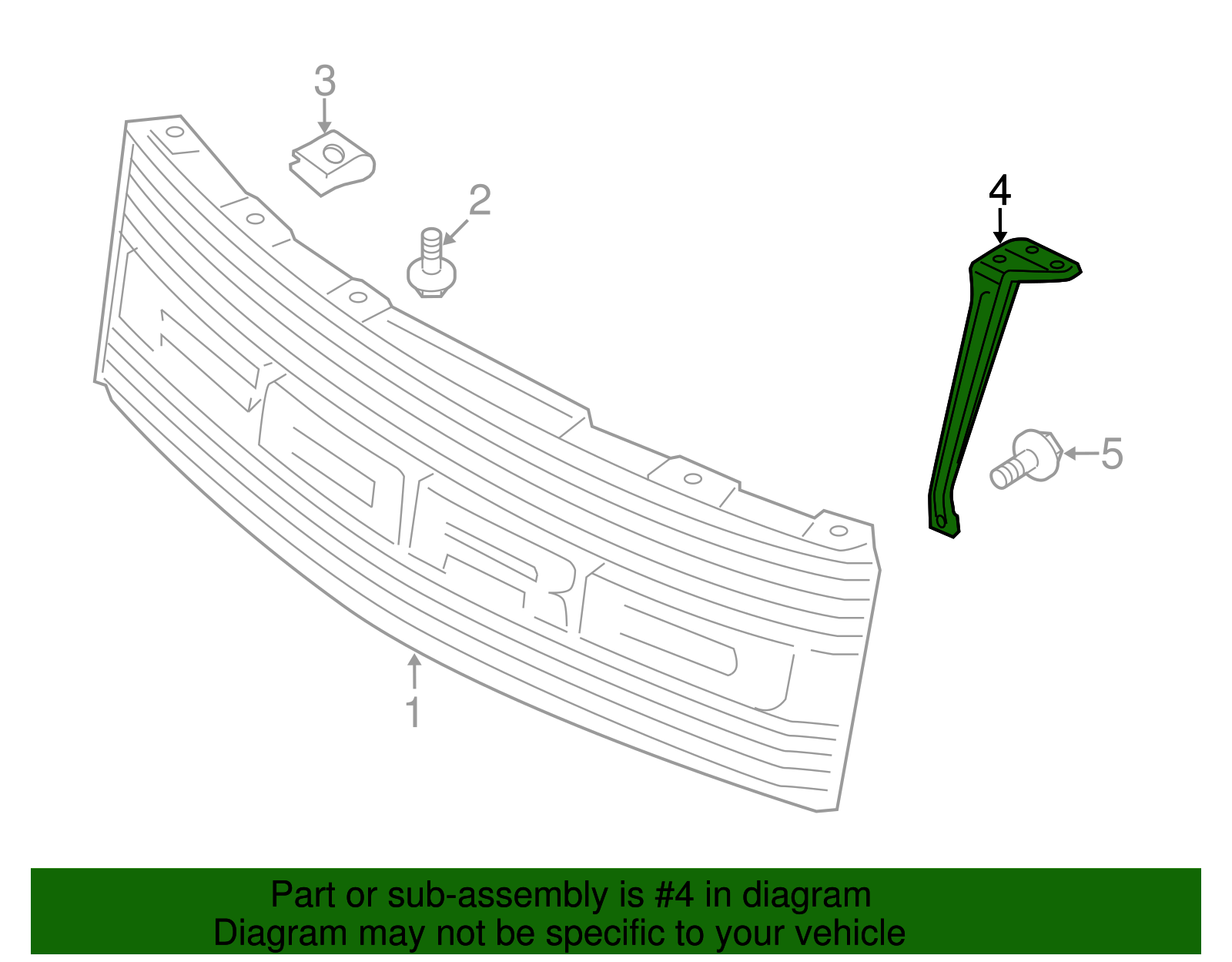 2010-2014 Ford F-150 Grille Bracket AL3Z-8125-A | Karl Auto Parts