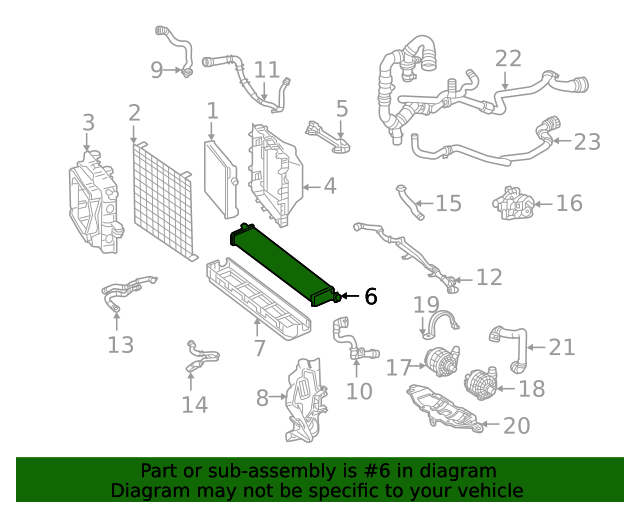 099-500-54-00 - Radiator 2018-2021 Mercedes-Benz | Mercedes-Benz USA Parts