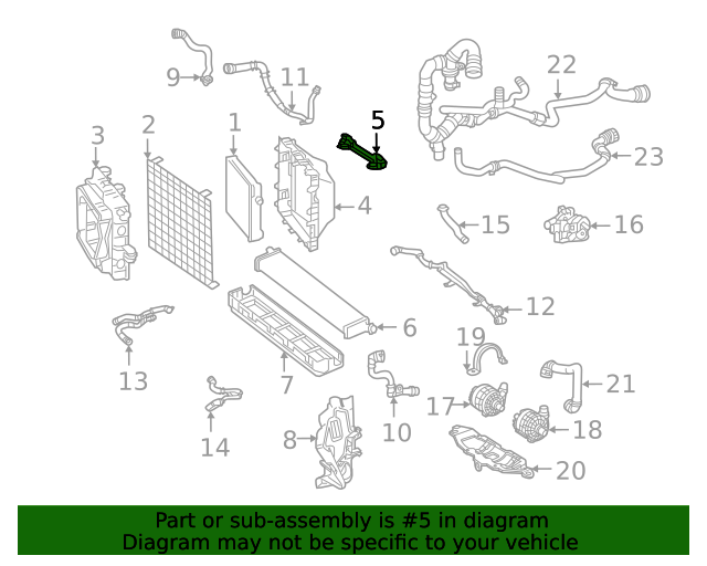 190-504-05-00 - Rear Duct Bracket 2018-2021 Mercedes-Benz | Mercedes ...