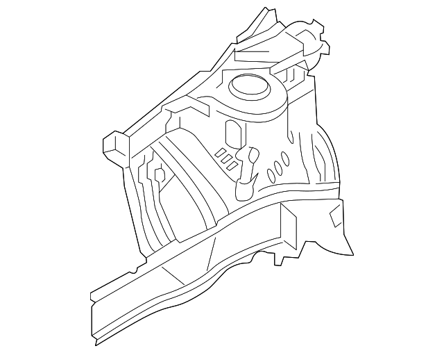 2019-2020 Hyundai Elantra Apron Assembly 64502-F2500 | QuirkParts