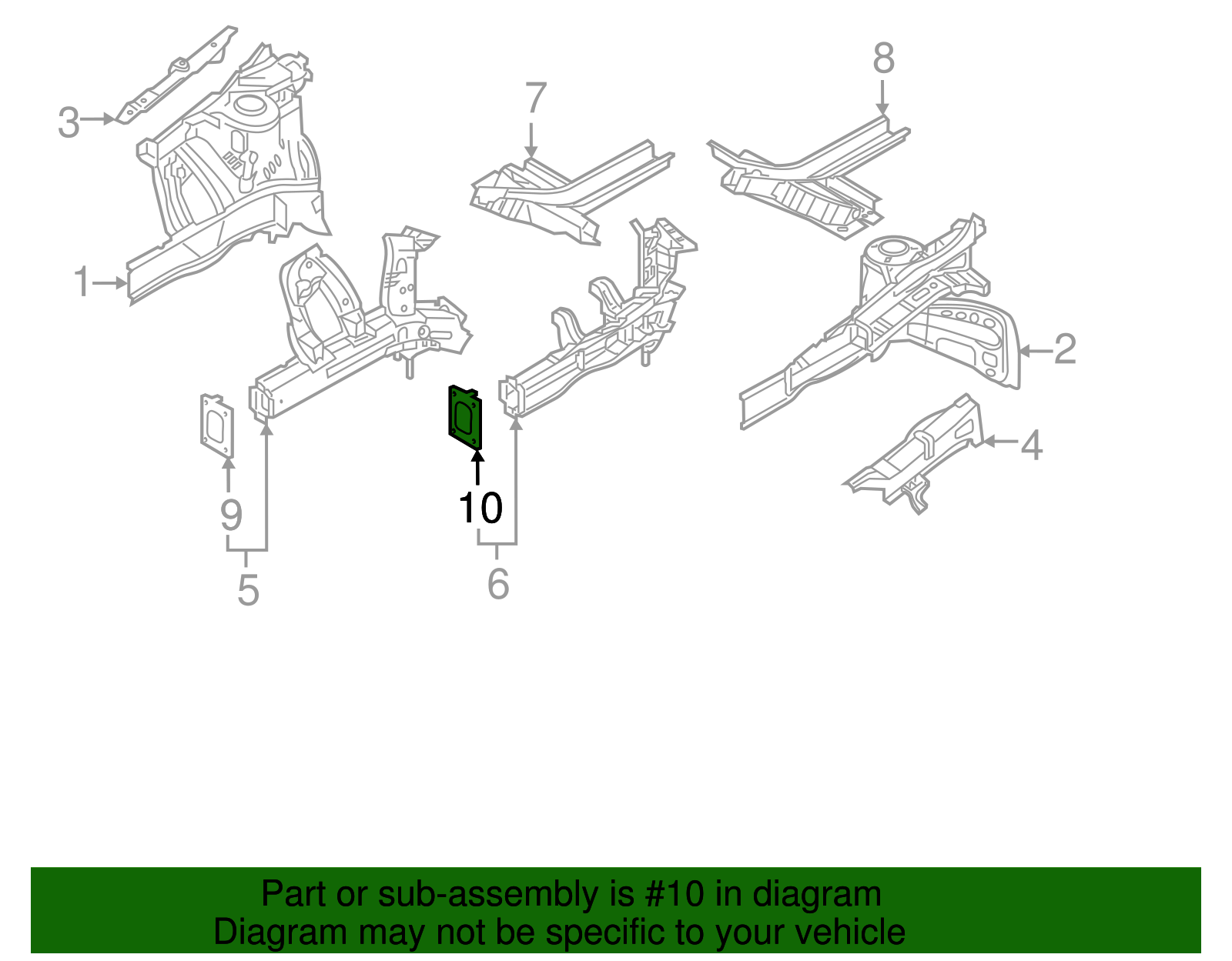 2017-2020 Hyundai Elantra Bumper Bracket 64615-F2000 | Hyundai ...