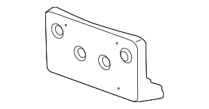 2015-2020 Chevrolet Suburban Front License Plate Bracket 23235997 GM ...