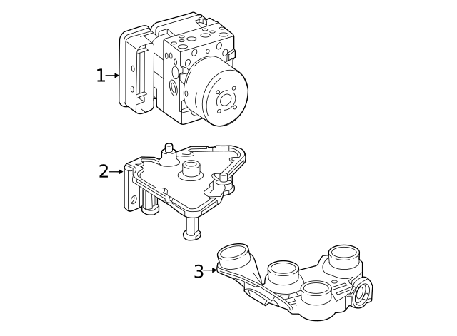 290-900-22-03 - ABS Pump Assembly 2019-2021 Mercedes-Benz | Mercedes ...