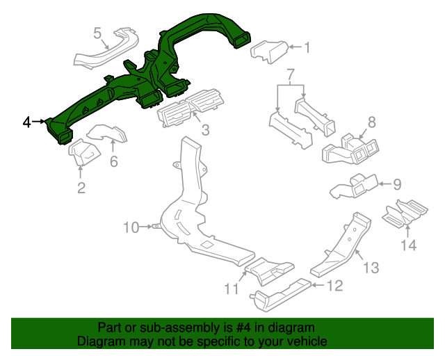 Genuine BMW 64-22-9-329-547 | Air Distributor | FREE Shipping on Most ...