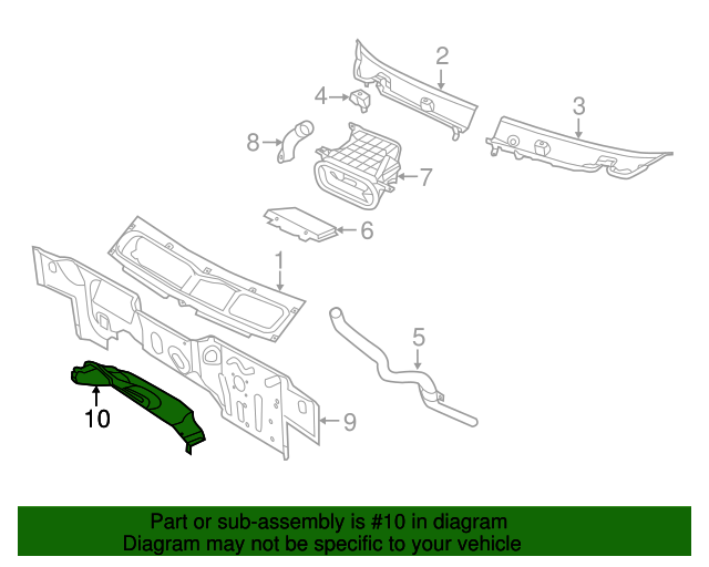 2014-2021 Ram Lower Dash Panel 68157035AC | TascaParts.com