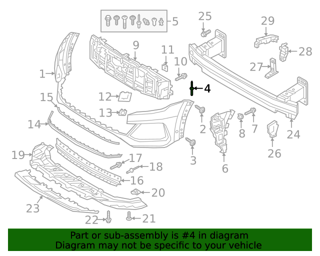 WHT-005-217 - Bumper Cover Rivet 2016-2023 Audi | Audi OEM Parts