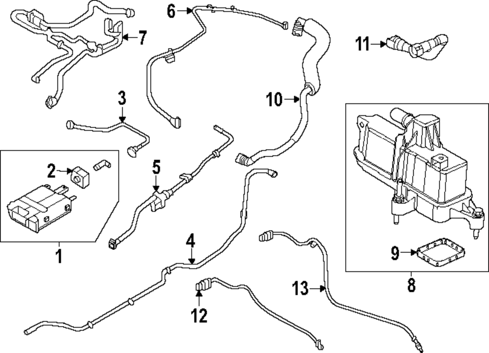 OEM Ford Vent Tube For 2023-2025 Ford Escape - Part No. PV4Z-6A664-B ...