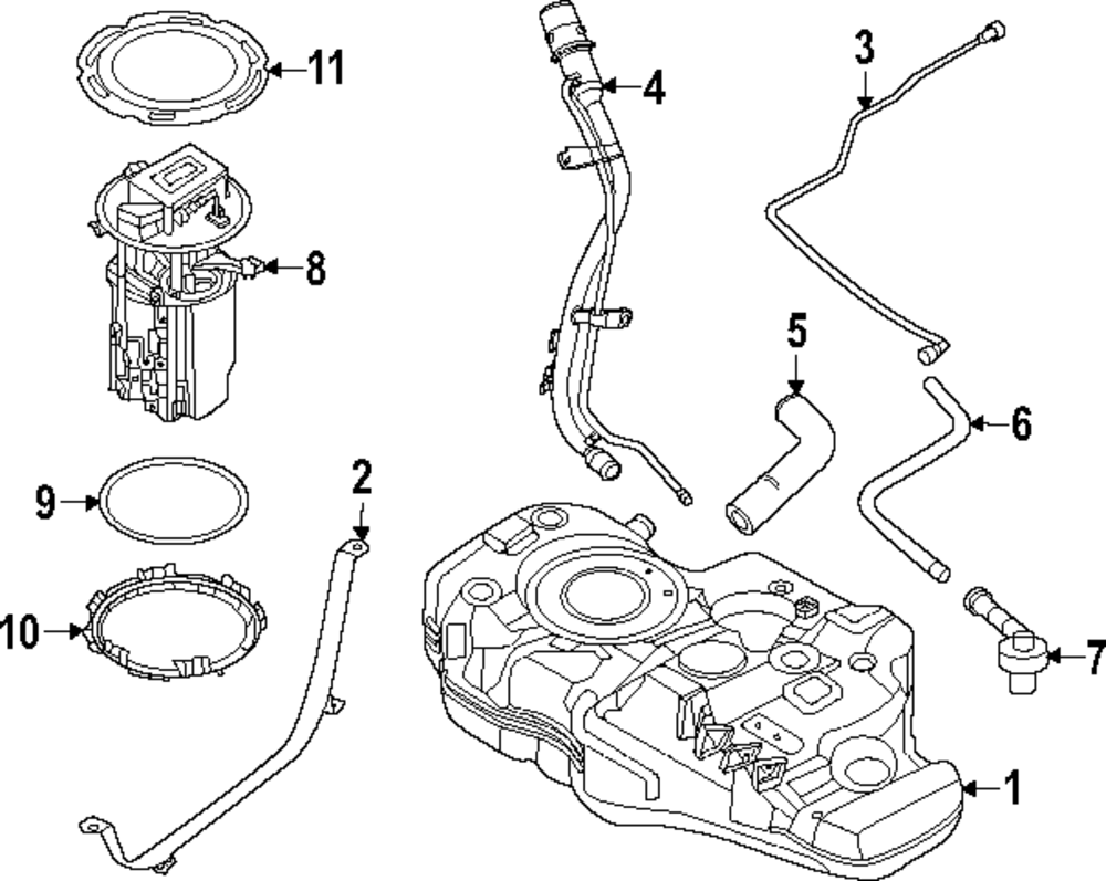 17226-7LF0A - Vent Tube - 2025 Nissan Kicks | Nissan OEM Parts Direct