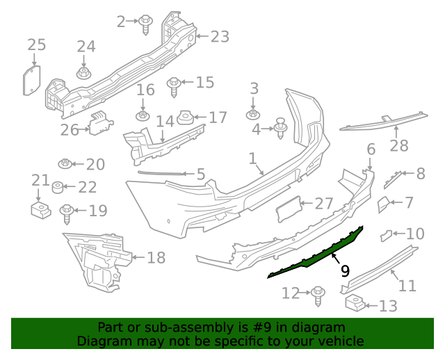 Genuine BMW 51-12-8-089-505 | Grille Cover | FREE Shipping on Most ...