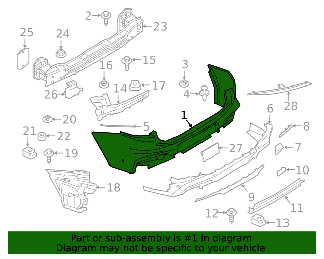 Genuine BMW 51-12-8-078-840 | Bumper Cover | FREE Shipping on Most ...