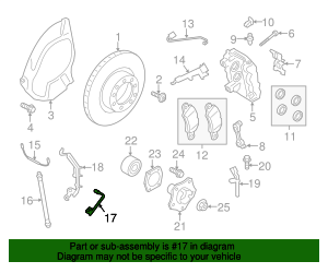 2012-2019 Porsche 911 Brake Line 991-355-582-05 | Porsche Marin