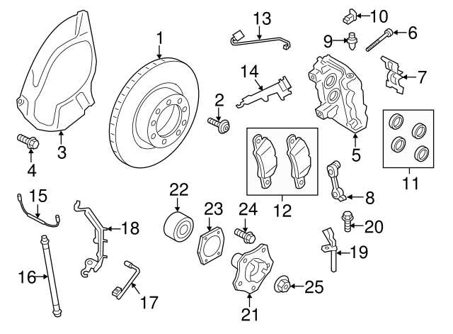 2012-2019 Porsche 911 Brake Line 991-355-582-05 | Porsche Marin
